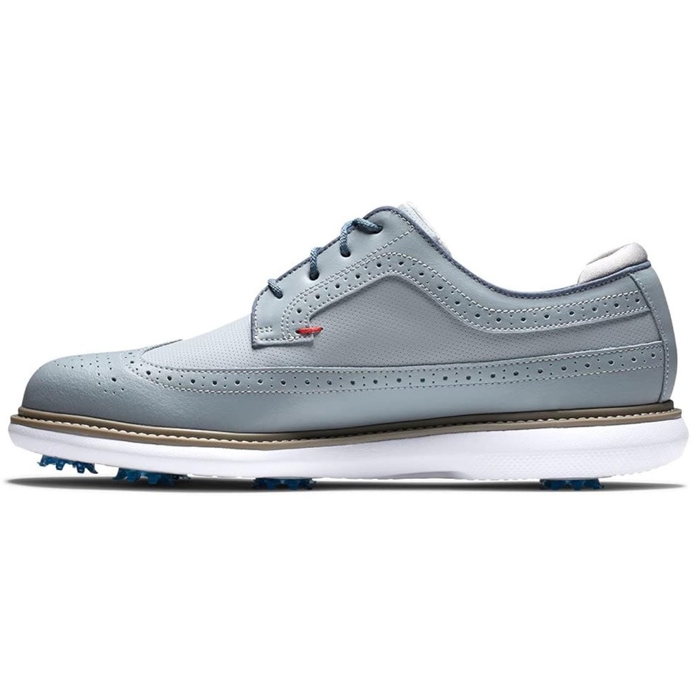 Footjoy Traditions Wing Tip Golf Shoes 57912 - Grey/N… - Gem